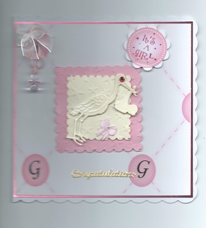 Baby Girl Backing Paper 3 - Photo by Honorscard Appleby