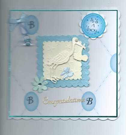 Baby Boy Backing Paper 3 - CUP535068_1051 | Craftsuprint