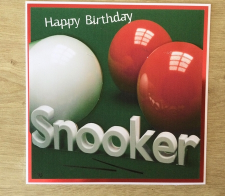Sport - Snooker - 3D Decoupage + Insert & Tag - CUP716612_2236 ...