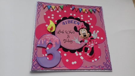 Minnie Birthday sheet 3 - CUP798478_2248 | Craftsuprint
