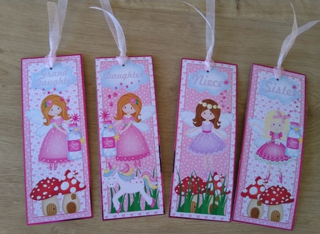 4 Fairy bookmarks/toppers(girl relations) - Photo by Honorscard Appleby