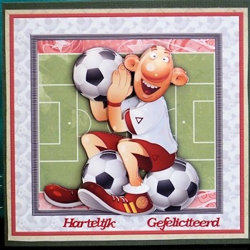 Football Fanatic Red 8x8 Mini Kit & Decoupage for Men - CUP602614_68 ...