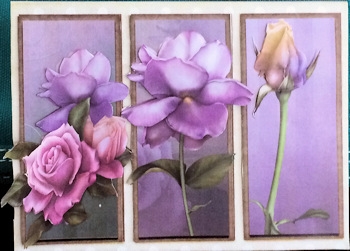 Beautiful Purple Roses Card 860 - CUP679609_2166 | Craftsuprint