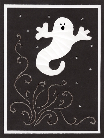 Halloween Ghost Iris Folding Pattern - CUP97087_172 | Craftsuprint