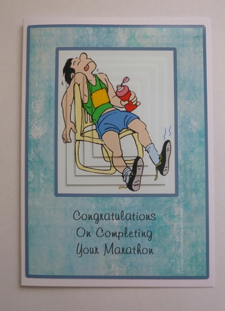 Exhausted Runner - Marathon Congratulations - CUP126111_643 | Craftsuprint