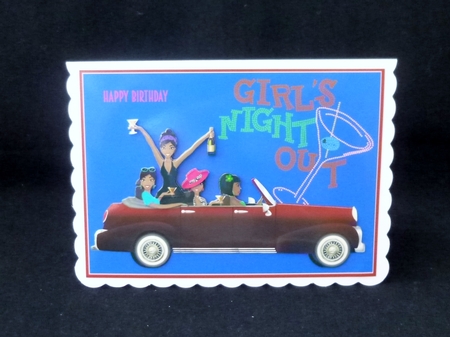 Birthday Card Girls's Night Out with Decoupage - CUP676513_2306 ...