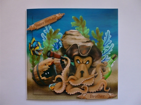 Octopus pirate 8x8 mini kit - CUP983469_1031 | Craftsuprint