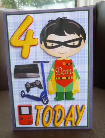 4th Birthday Boy Card Front - CUP387151_719 | Craftsuprint