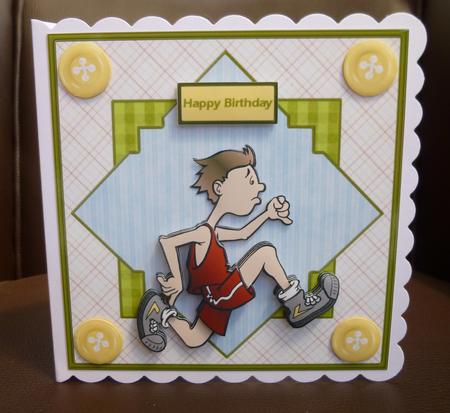 Running a Marathon Card with Decoupage - CUP536584_8 | Craftsuprint