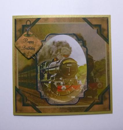 Masculine Steam Train Card Front Mini Kit - CUP410230_1483 | Craftsuprint