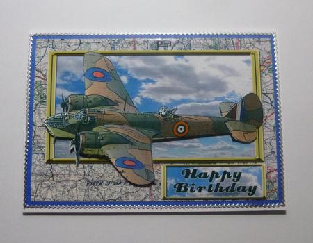 Ww2 Birthday Bomber Card Front - CUP216843_1068 | Craftsuprint