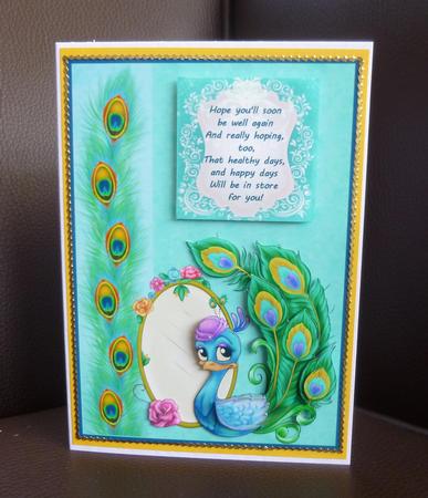 Peacocks Beauty Thank You and Get Well - CUP572917_653 | Craftsuprint