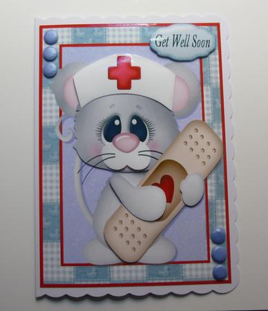 Get Well Soon Plaster Mouse - CUP580698_983 | Craftsuprint