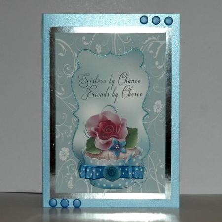 Cupcake Card Topper - Sisters by Chance - CUP521345_1873 | Craftsuprint