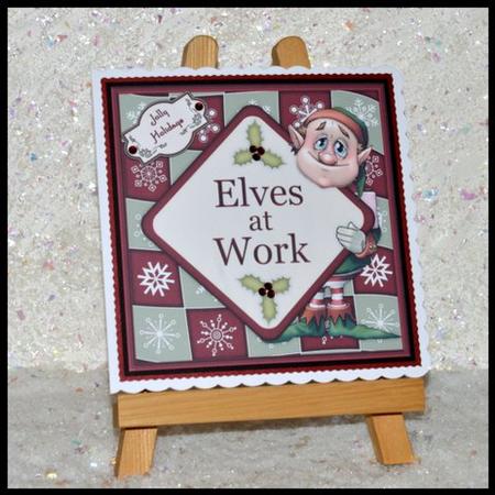 Elves at Work - 8" Square Card Front with Step by Step - CUP651544_168 ...