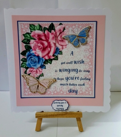 A get well wish with butterflies - CUP1013911_653 | Craftsuprint