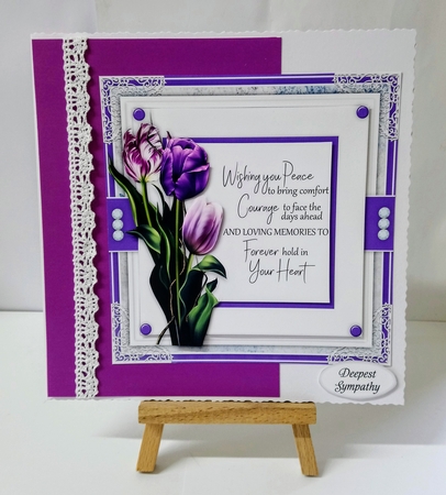 Floral Sympathy Mini Card Kit - CUP1029804_43865 | Craftsuprint