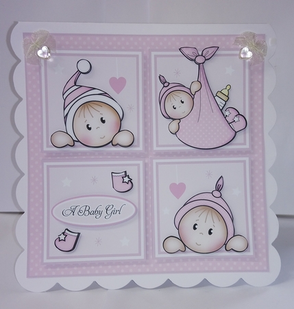 Baby Girl Squares Mini Kit - CUP871076_2053 | Craftsuprint