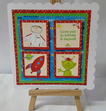 Space Themed - Out of this World - Quick Layer Card with Ages 3-12 Mini ...