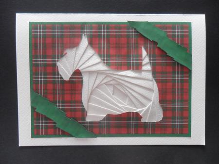 Scottie Dog Iris Folding Pattern with Red Background - CUP313384_601 ...