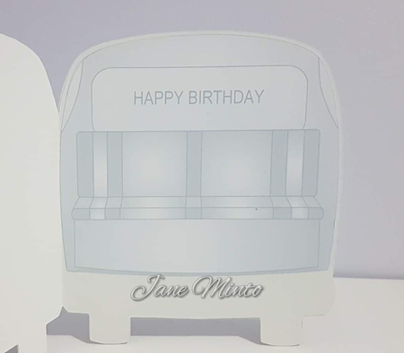 BLUE CAMPER VAN - SHAPED CARD - CUP1045603_57683 | Craftsuprint