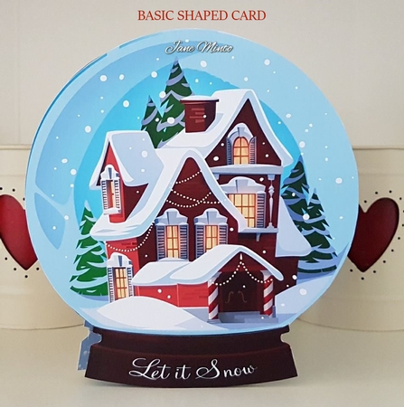 SNOW GLOBE SHAPED CARD 3 in 1 - Photo by Jane Minto
