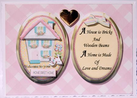 Welcome Home Sweet Home Plate & Stand - CUP213393_880 | Craftsuprint