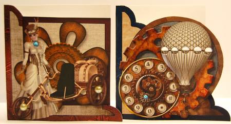 Two Steampunk Note Cards - CUP285178_1399 | Craftsuprint