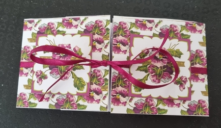 Exploding Card - Vintage Purple Flowers - CUP893621_66 | Craftsuprint