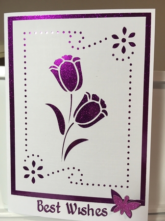 FLOWER FRAMED CARD 3 - CUP928417_1051 | Craftsuprint