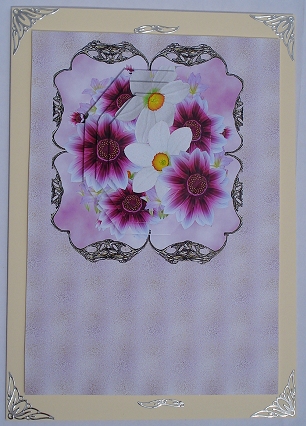 A5 Flowers Framed Card - CUP63180_452 | Craftsuprint