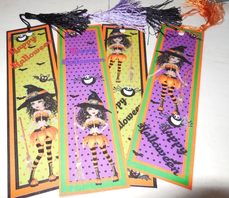 Halloween Cute Little Witch Bookmarks - Photo by Janice Shehan