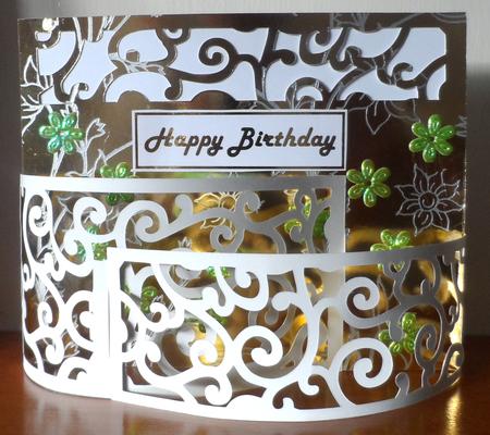 Bendy Card Template Filigree - CUP707947_1929 | Craftsuprint