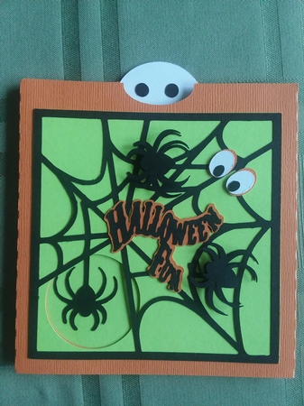 Halloween Spider Slider Card - CUP734778_2228 | Craftsuprint