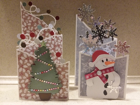 Christmas trifold cards, set 2 - CUP745850_1577 | Craftsuprint