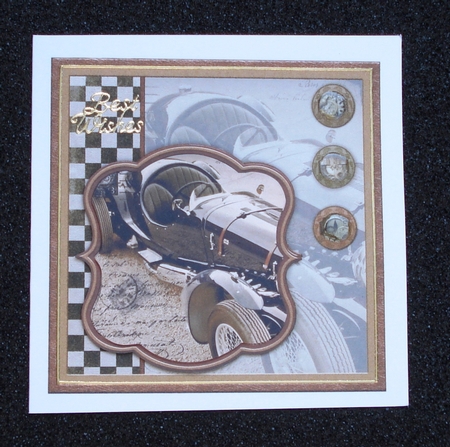 Vintage Car Old But Racey Quick Card - CUP417518_68 | Craftsuprint