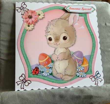 6, Shaped Bunnies Card Fronts - CUP1030589_1398 | Craftsuprint