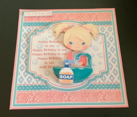 A BIRTHDAY HAND WASH 7.5 Decoupage & Insert Card Kit - CUP1035729_68 ...