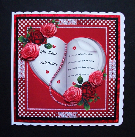 Valentines Diary Card Front - Photo by JAYES CRAFTED CARDS by Jennifer