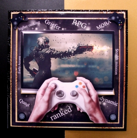 The Gamer Card Front Kit - CUP841801_1483 | Craftsuprint