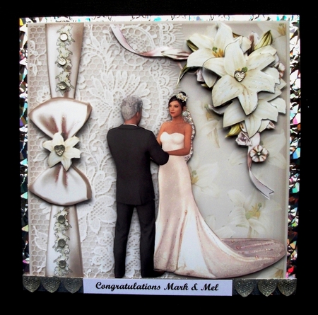 Lilly Wedding Card Kit - CUP901928_1483 | Craftsuprint