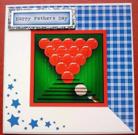 Snooker Quick Card with Pyramage - CUP27218_359 | Craftsuprint