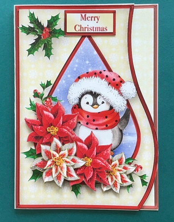 Christmas Penguin - Curved Edge Card Mini Kit - Photo by Jenny Archer