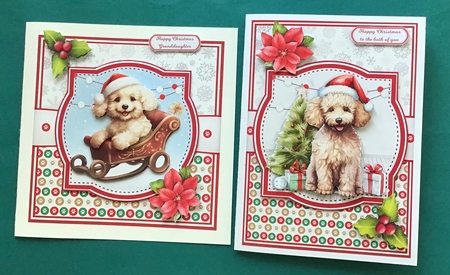 POODLES AT CHRISTMAS - CUP1251872_57683 | Craftsuprint