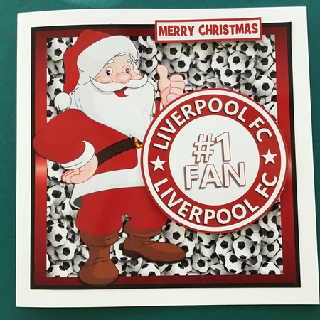 LIVERPOOL - SANTA FOOTBALL TOPPER - CUP838059_57683 | Craftsuprint