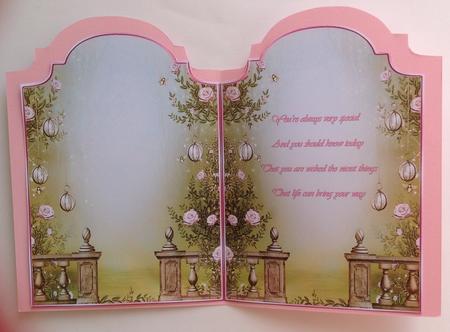 An English Rose Shaped Card Insert - CUP619159_168 | Craftsuprint