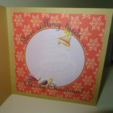 The Fourth Day of Christmas Four Calling Birds Card Making Mini Kit ...