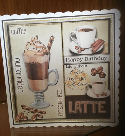 8x8 Which Coffee? Mini Decoupage Kit - x5 A4 Sheets - Photo by Joan Murfitt