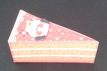 3D Christmas Cake Slice Treat Box Gift Set Mini Kit - Snowball Sam ...