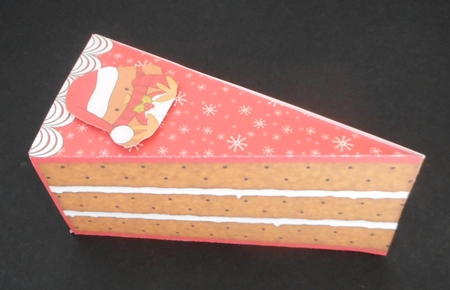 3D Christmas Cake Slice Treat Box Gift Set Mini Kit - Bobbin Robin is ...